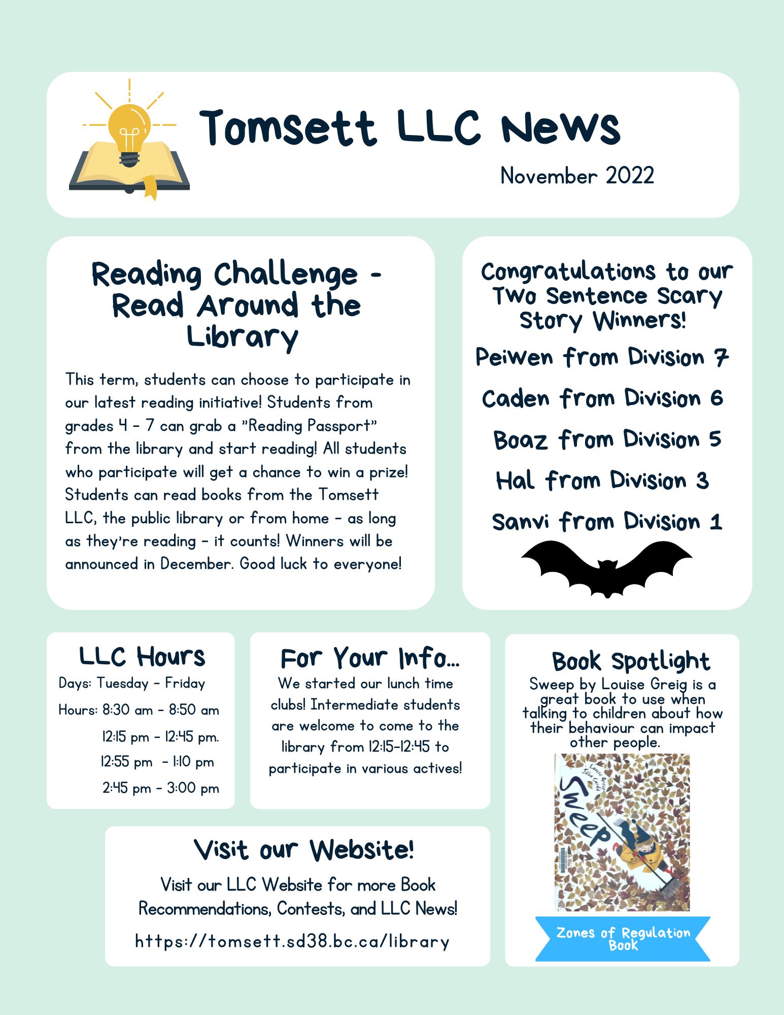 Library Learning Commons | Tomsett Elementary School